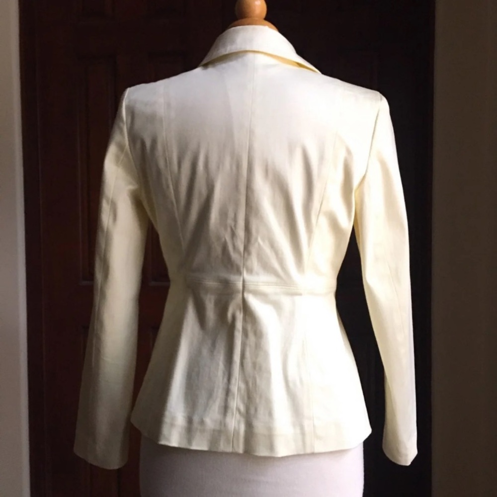 Vintage Japanese Light Yellow Jacket Thick Cotton - Gem